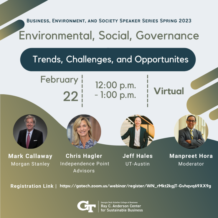 Business, Environment, and Society Speaker Series: Environment, Social ...